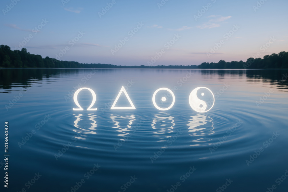 visual representation of metaphors in this serene setting conveys ...