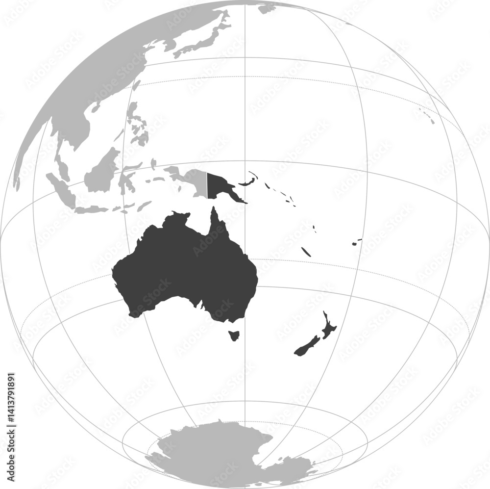 Image vectorielle Stock World vector map with continent boundaries and ...