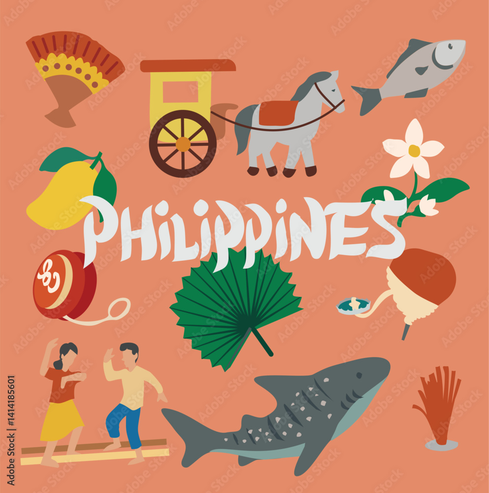 Filipino Heritage Vector Collection - Traditional Symbols, Games ...