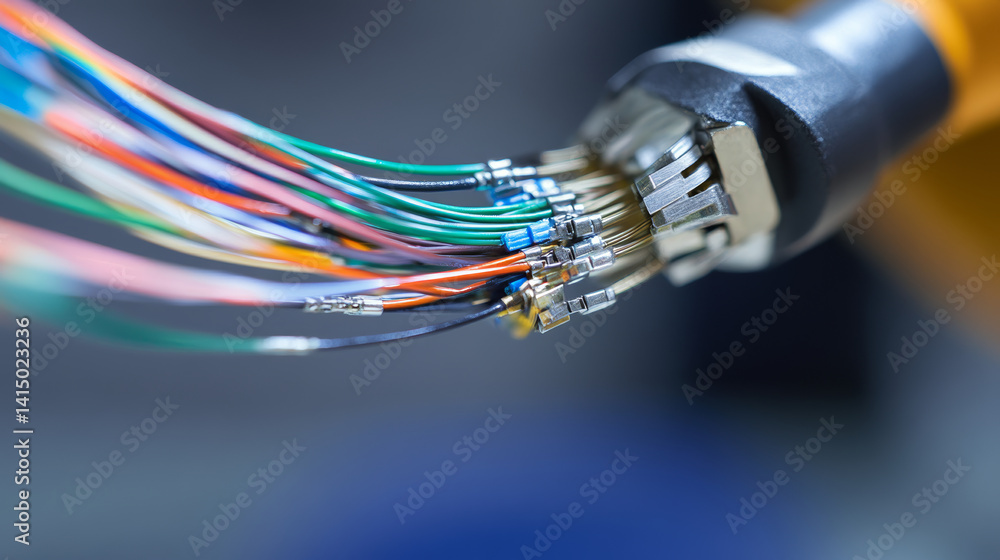 Cable connections high-precision wiring installation industrial ...