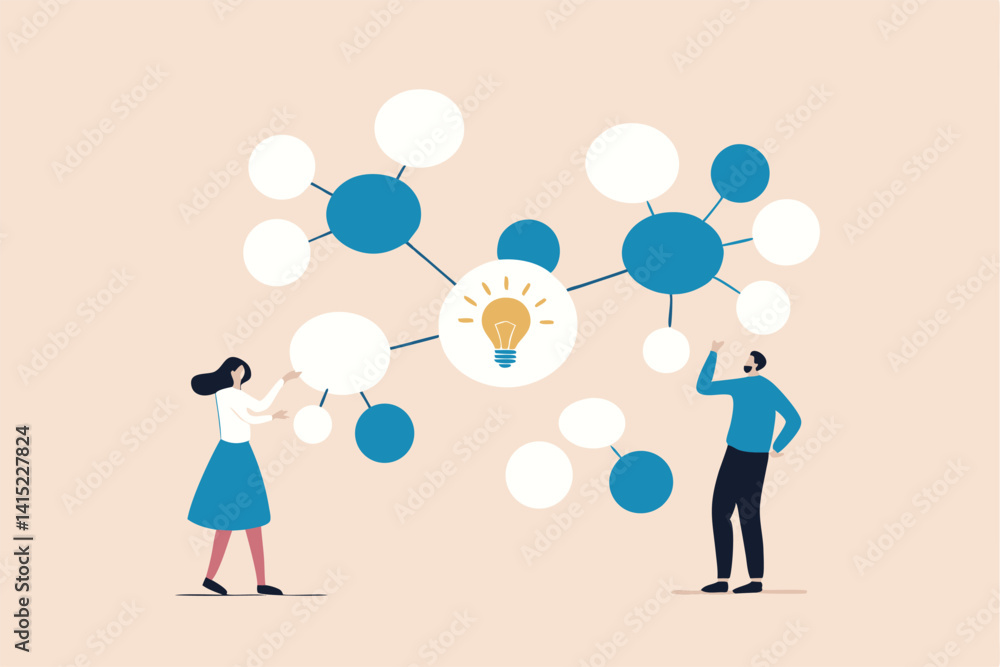Mind map diagram for idea research, plan or thinking for solution to ...