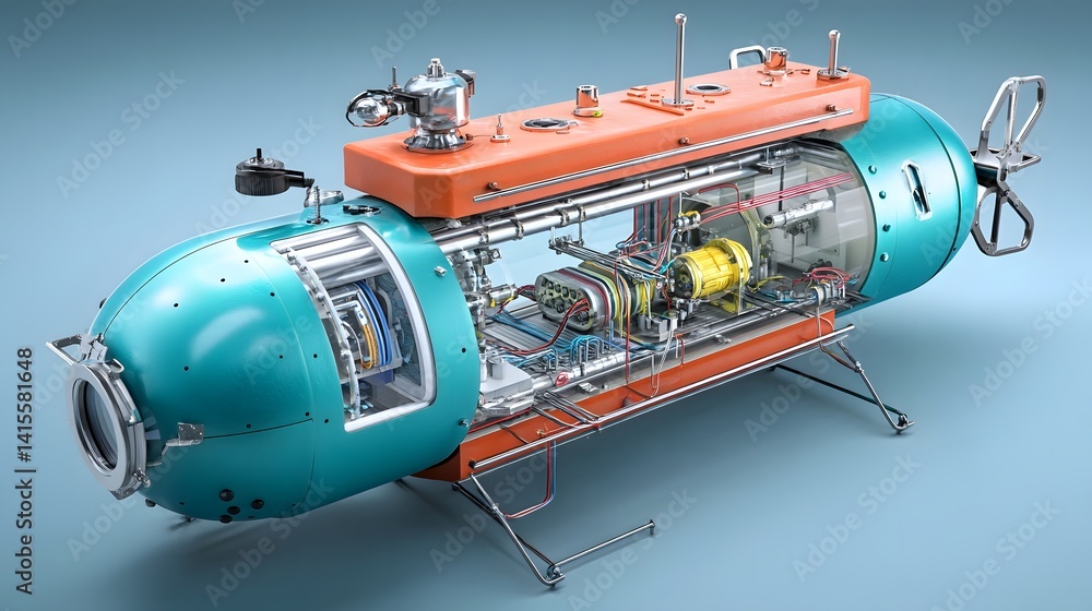 Detailed 3D visualization of a complex hybrid oxygen system using ...