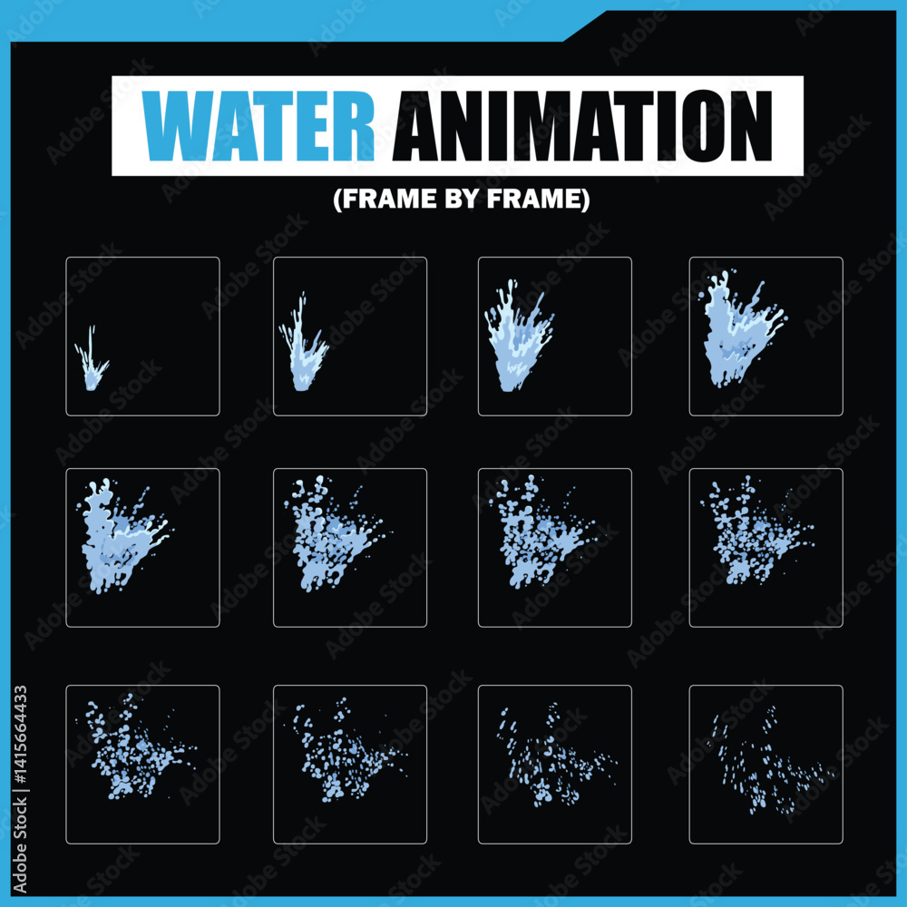 Стоковое векторное изображение «Water Splash, Shower Rain, Bubbles ...