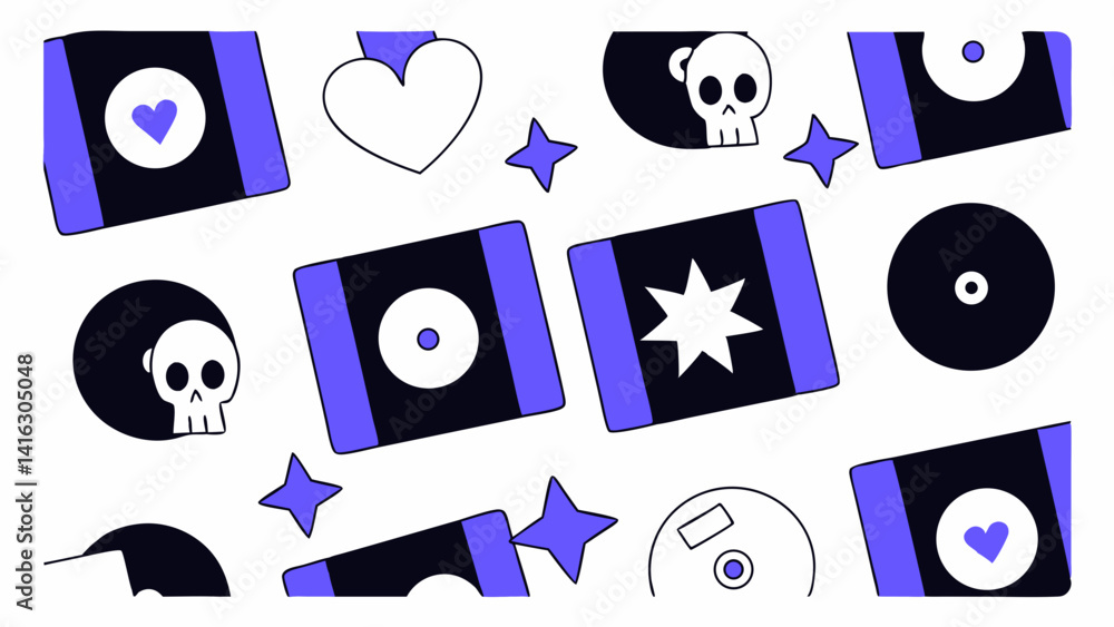 Vektor pixel icons pack stickers retro y2k vibe old pc vibe with pixel ...