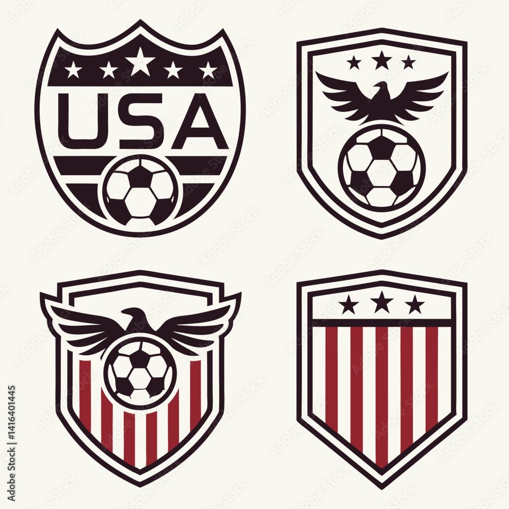 usa soccer logo black and white