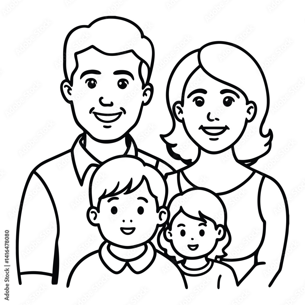 family members' characters cartoon Stock Vector | Adobe Stock