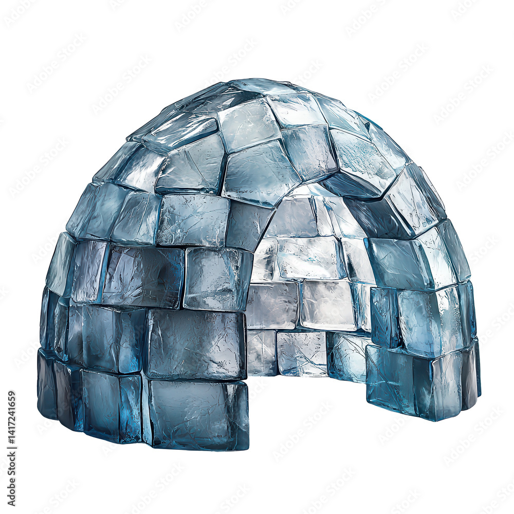 Charming igloo made of ice png dynamic frosty arctic shelter png ...