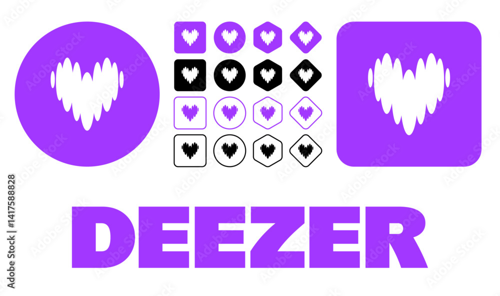 Deezer logo icon logo set Png & vector. Deezer logo transparent png ...