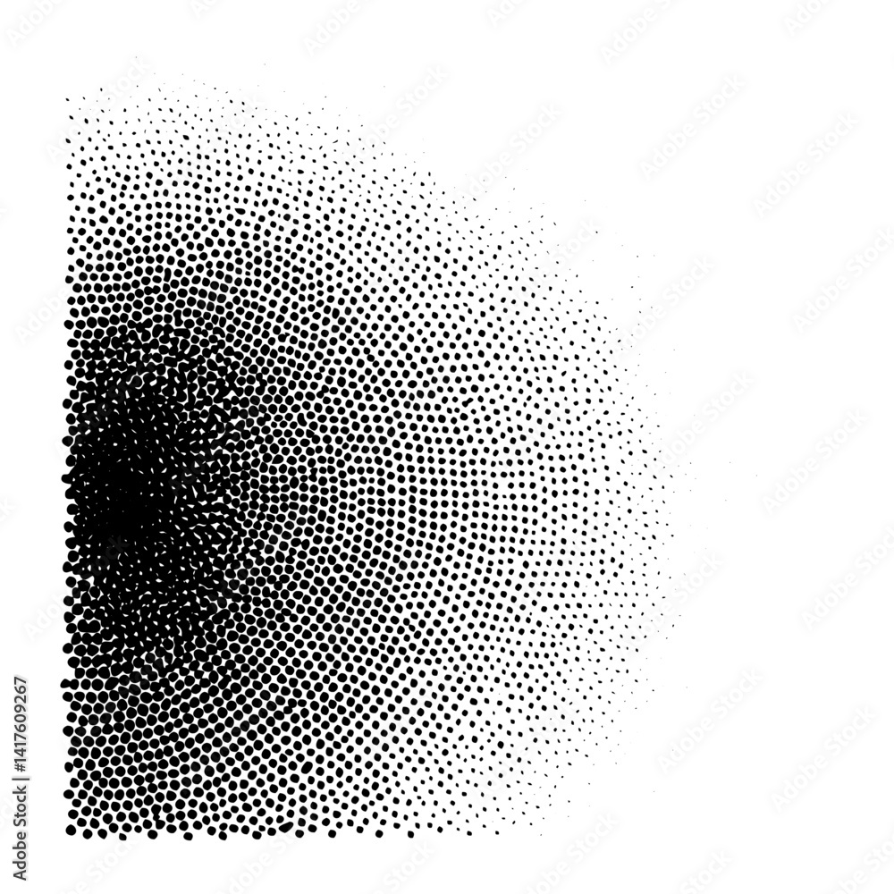 Halftone Noise Stipple pointillism background. Grain gradient texture background with dots ...