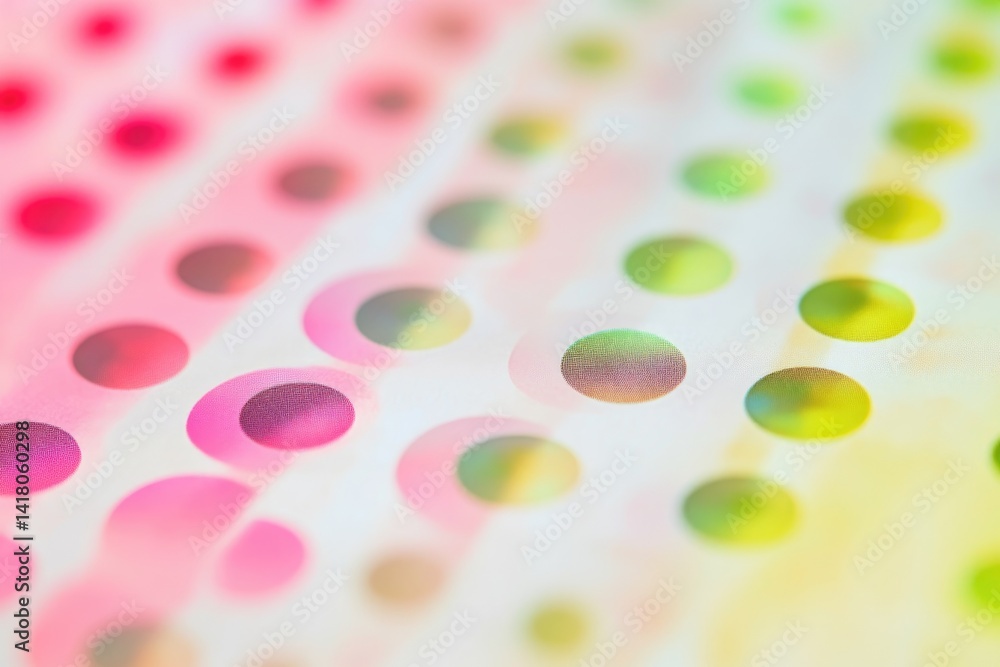 Color Blindness Test Chart Featuring Distinct Colored Dots and Numbers ...