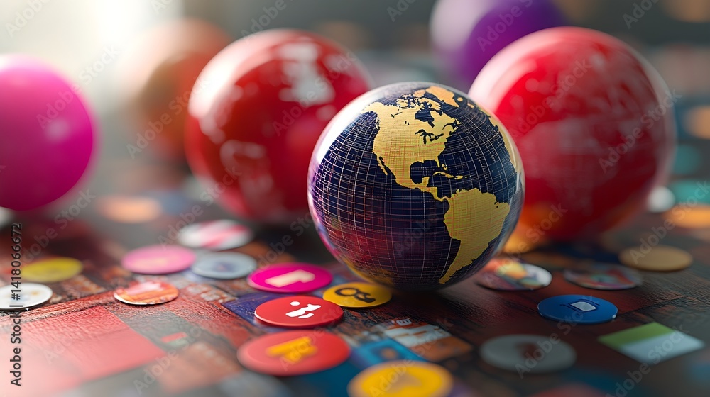 Import tariffs increase concept with global trade symbols. Stock ...