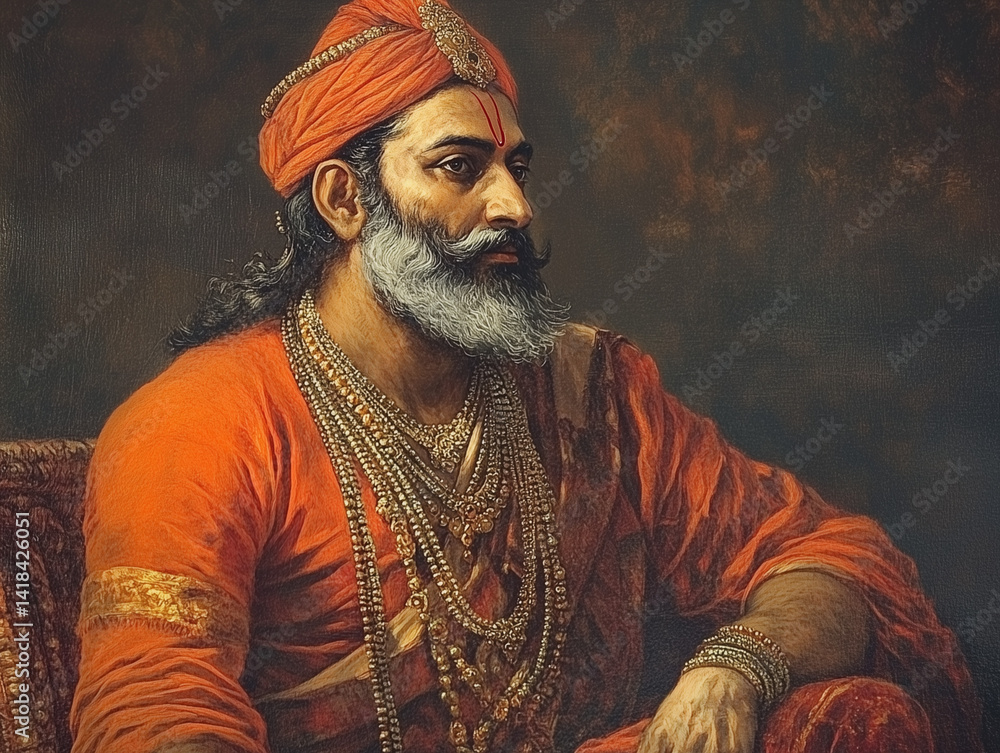 AI-generated illustrations of Chhatrapati Shivaji Maharaj, the ...