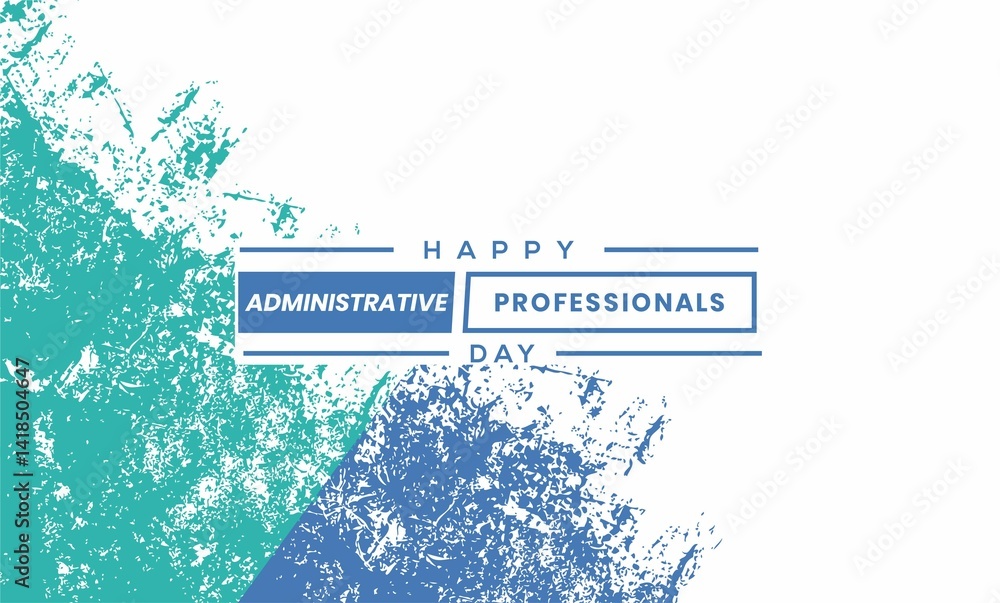 happy Administrative Professionals Day Vector banner, flyer, poster and ...