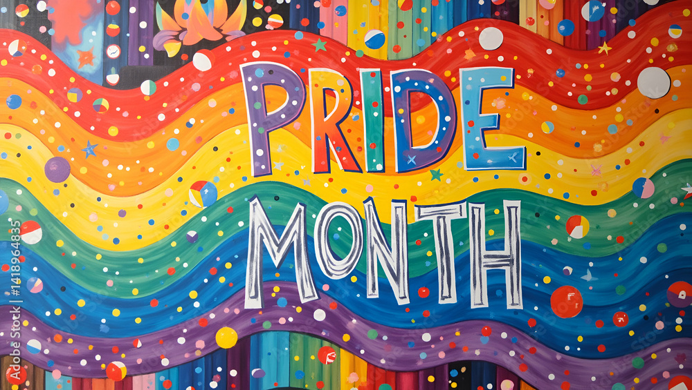 Exhibit refined Pride Month posters and banners visuals featuring ...