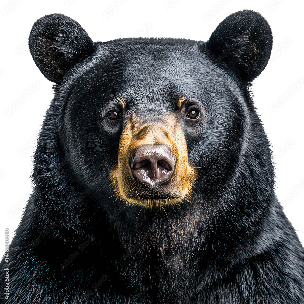 Formidable black bear png rugged wild animal png majestic forest ...