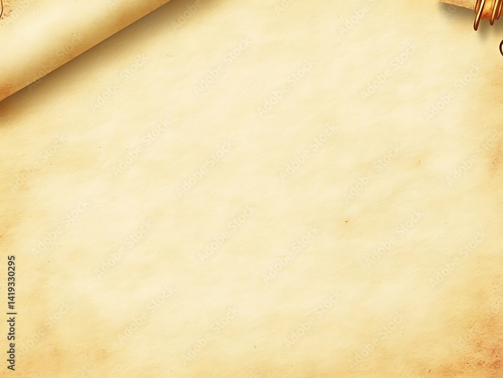 Antique Parchment Scroll Background for Historical Maps and Documents ...