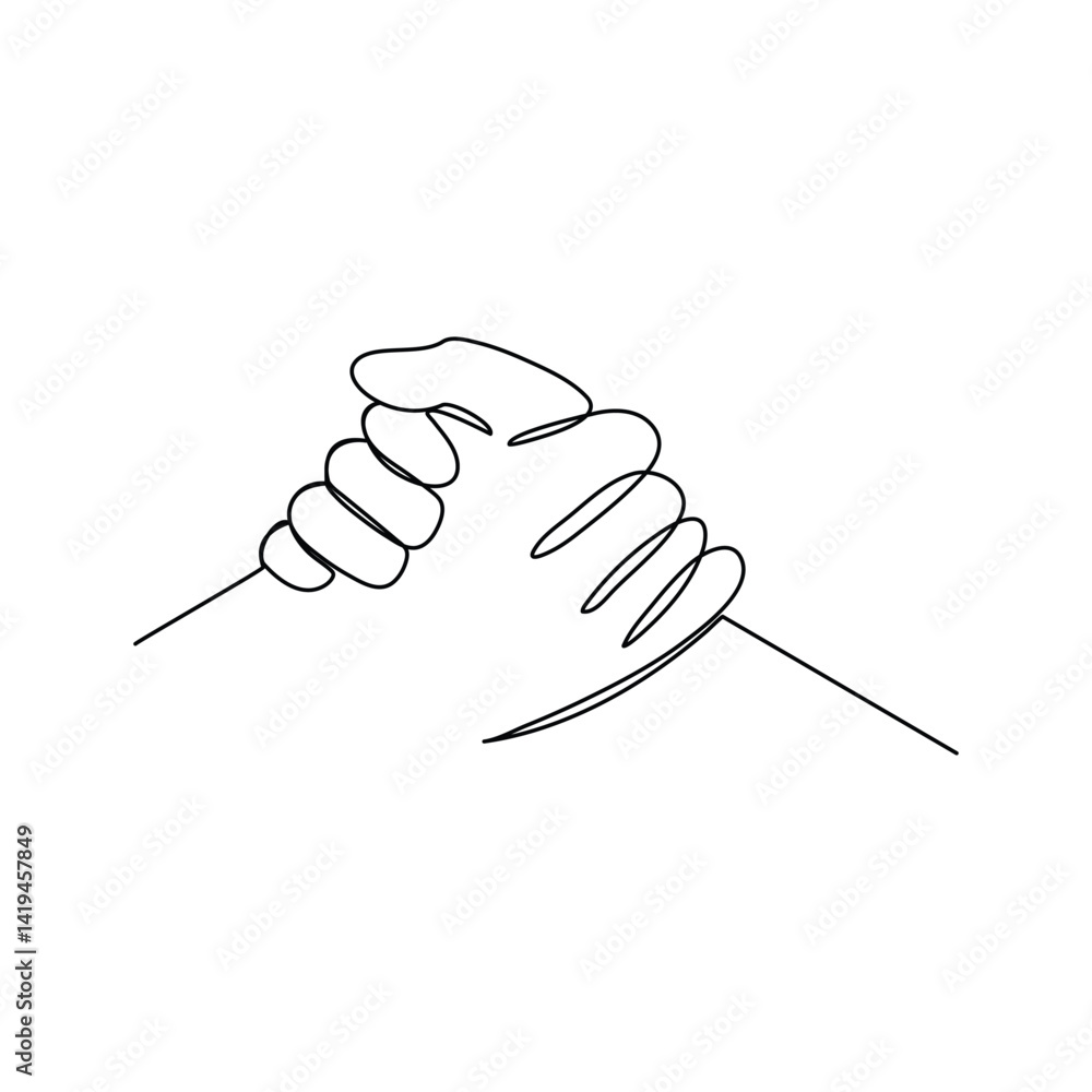 Friendship Day Holding Hands, Pinky swear promise line drawing. Love ...