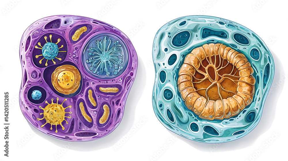Understand basic cell structures and the differences between plant and ...