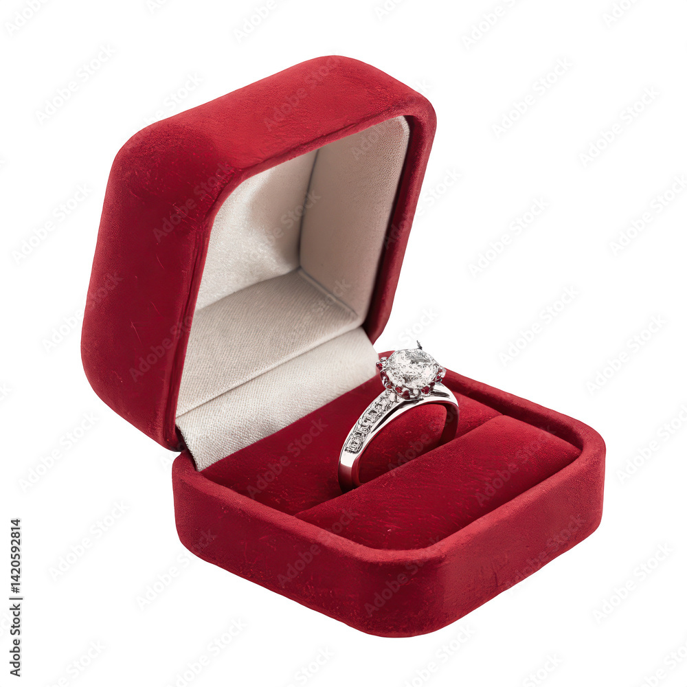 Red velvet box for the ring png ring box png velvet box png jewelry box ...