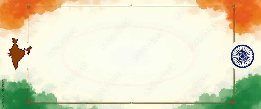 Ilustración de Stock Detailed Map of India with Ashoka Chakra Border ...