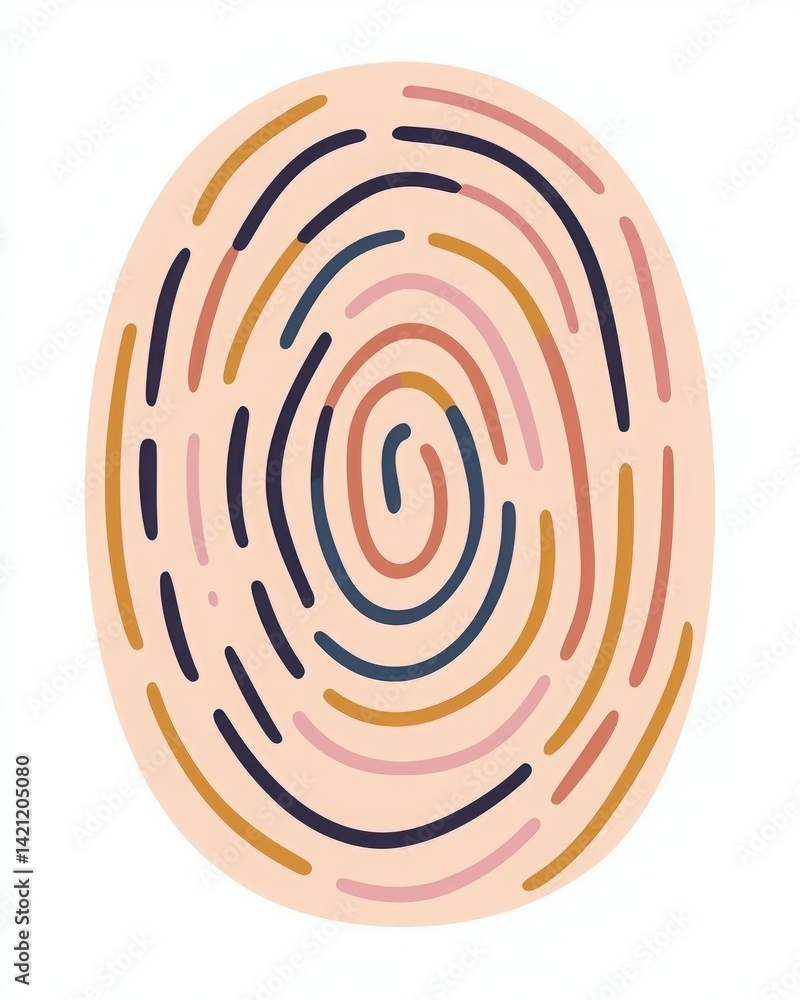 Finger touch position human. A stylized fingerprint design featuring ...