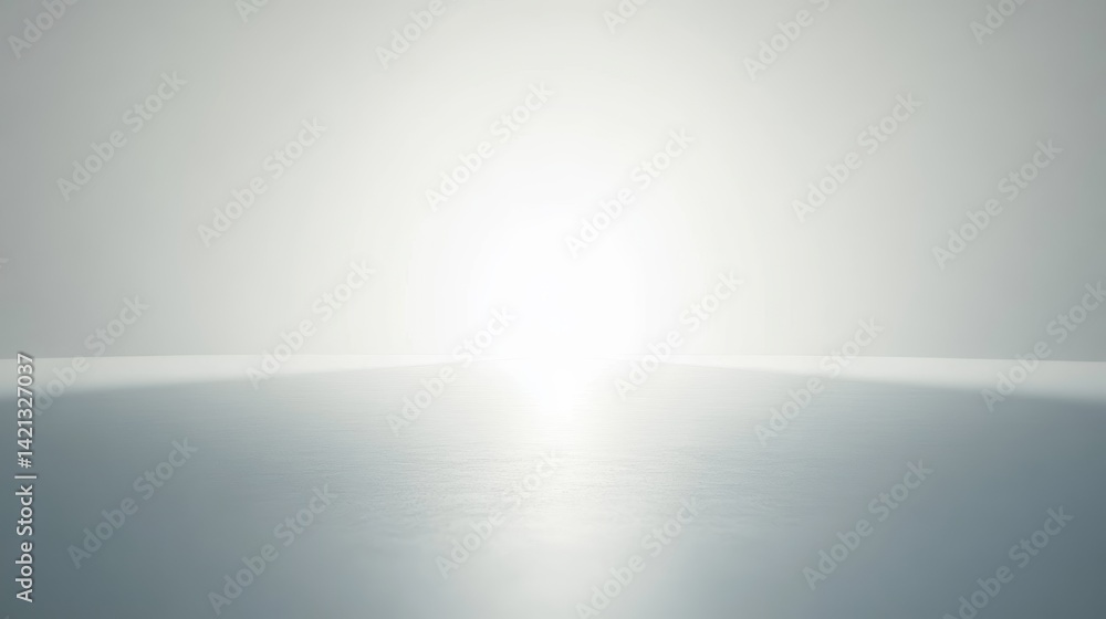 Minimalist white PowerPoint background with soft radial gradient and ...