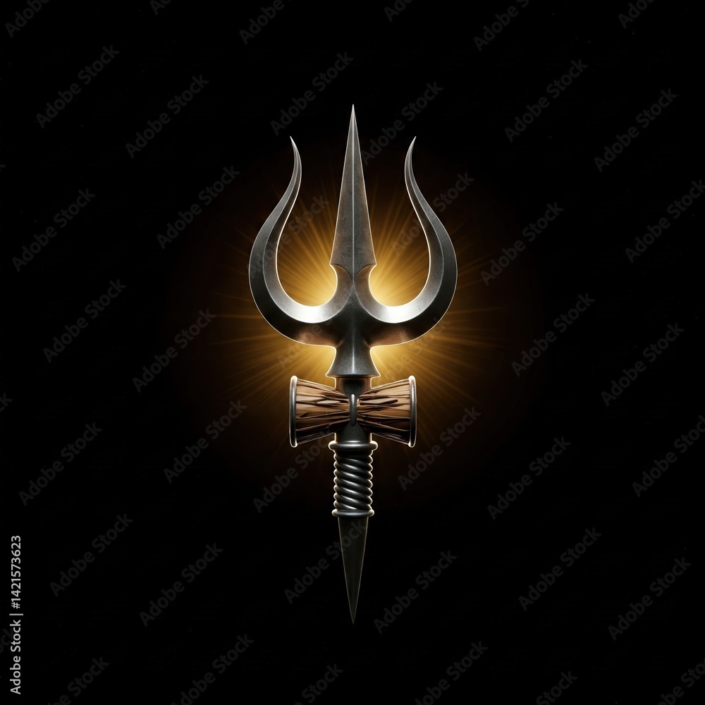 Lord Shiva Indian God of Hindu, Mahadev with trisul vector illustration ...