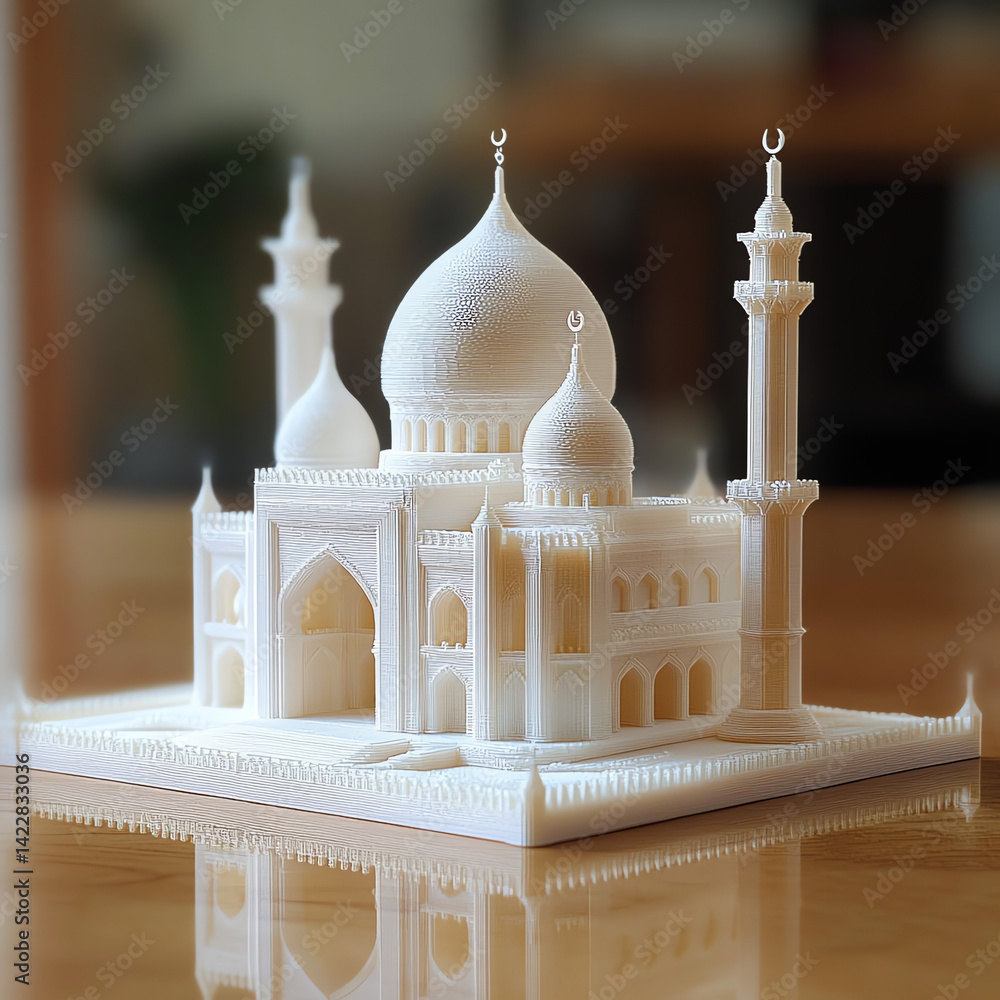 Explore stunning 3D printed mosque designs, perfect for Islamic art ...