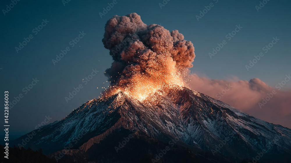 Awe-inspiring volcanic eruption captures nature's raw power as lava ...