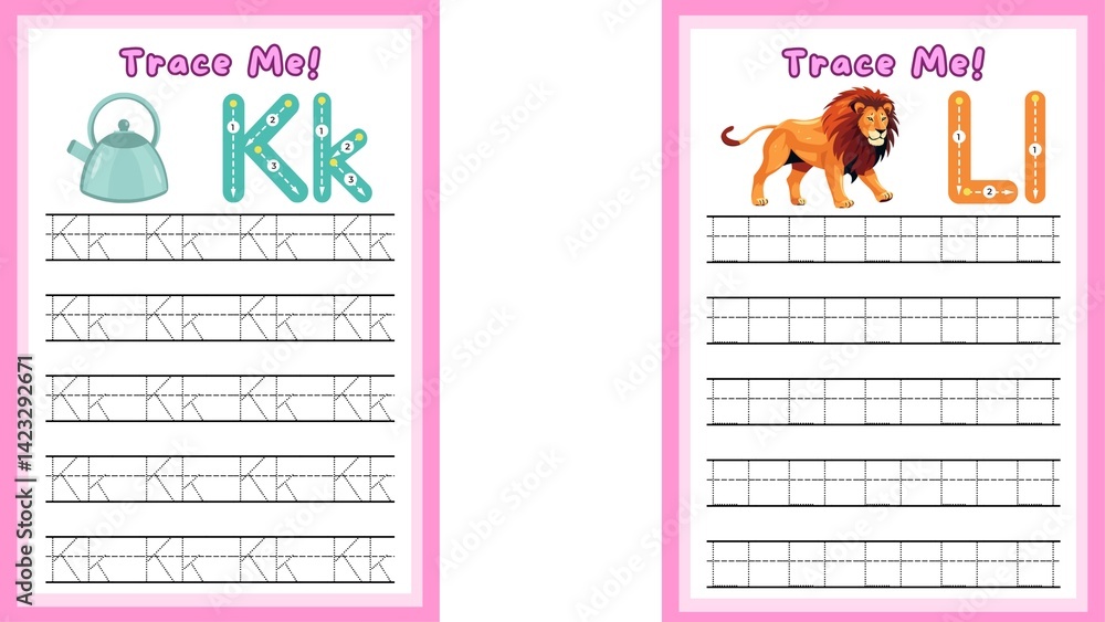 Fun and educational alphabet worksheet for kindergarten kids. Includes ...