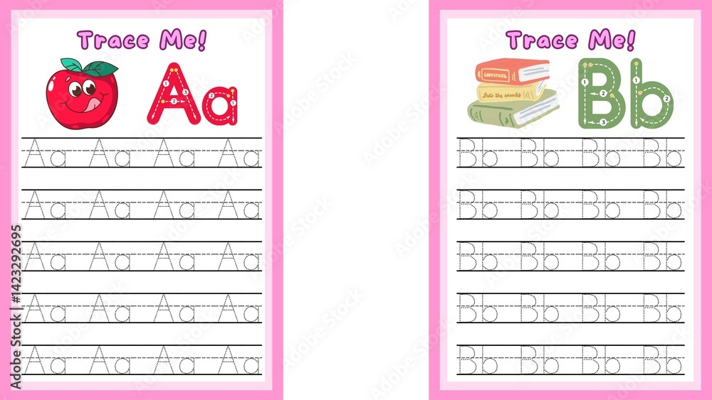 Fun and educational alphabet worksheet for kindergarten kids. Includes ...