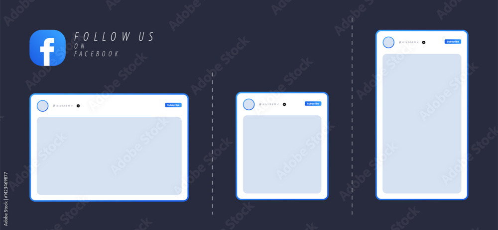 Facebook reels mockup template. Facebook story frame. Facebook social ...