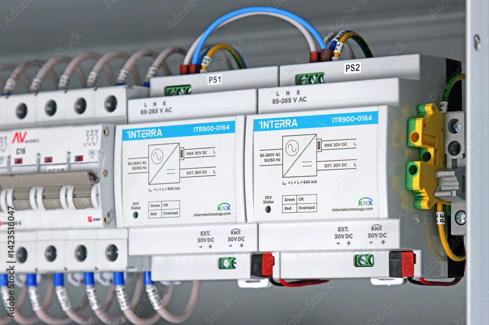 KNX 640mA data bus power supply modules from Interra in the electrical ...