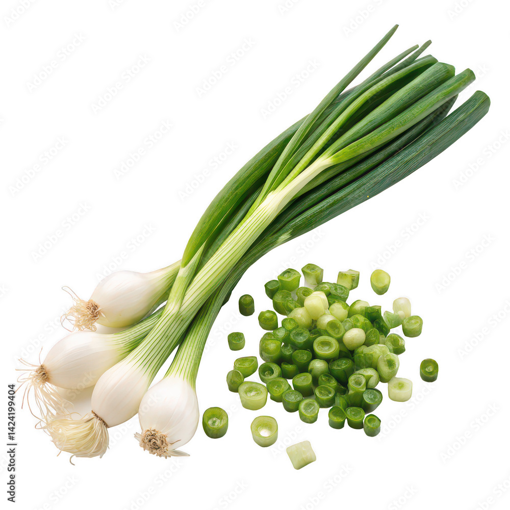 Chopped green onions png scallions png vegetable topping png white ...