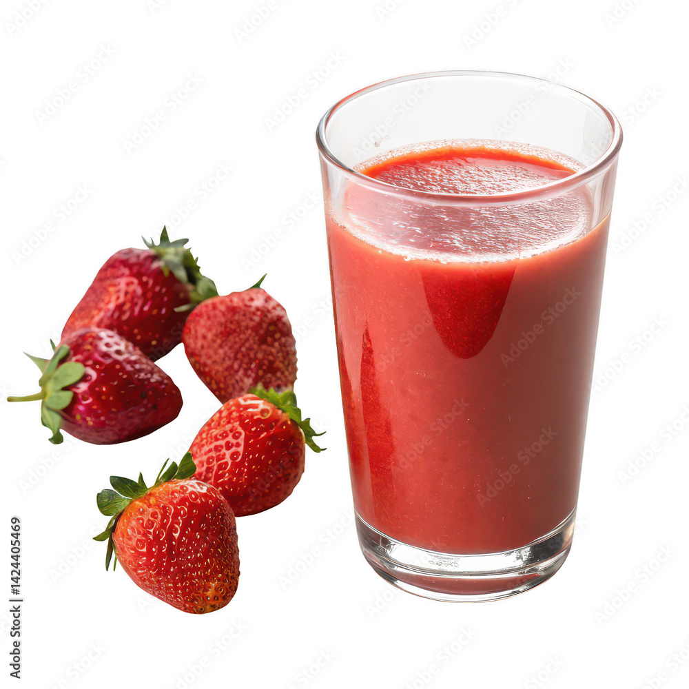 Strawberry juice png fruity pink beverage png sweet smoothie png white ...
