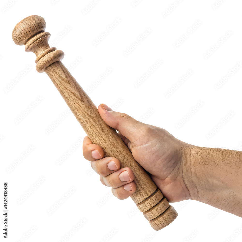 Hand holding wooden dowel png craft tool in hand png cylindrical wood ...