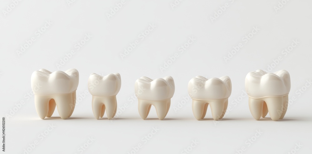 Stock-Illustration „The permanent lower first premolar tooth is ...