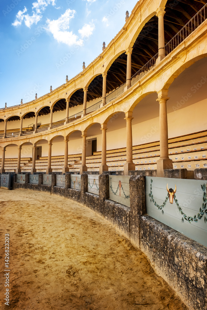 Foto de Stock Bullring in Ronda, one of the oldest and most famous ...
