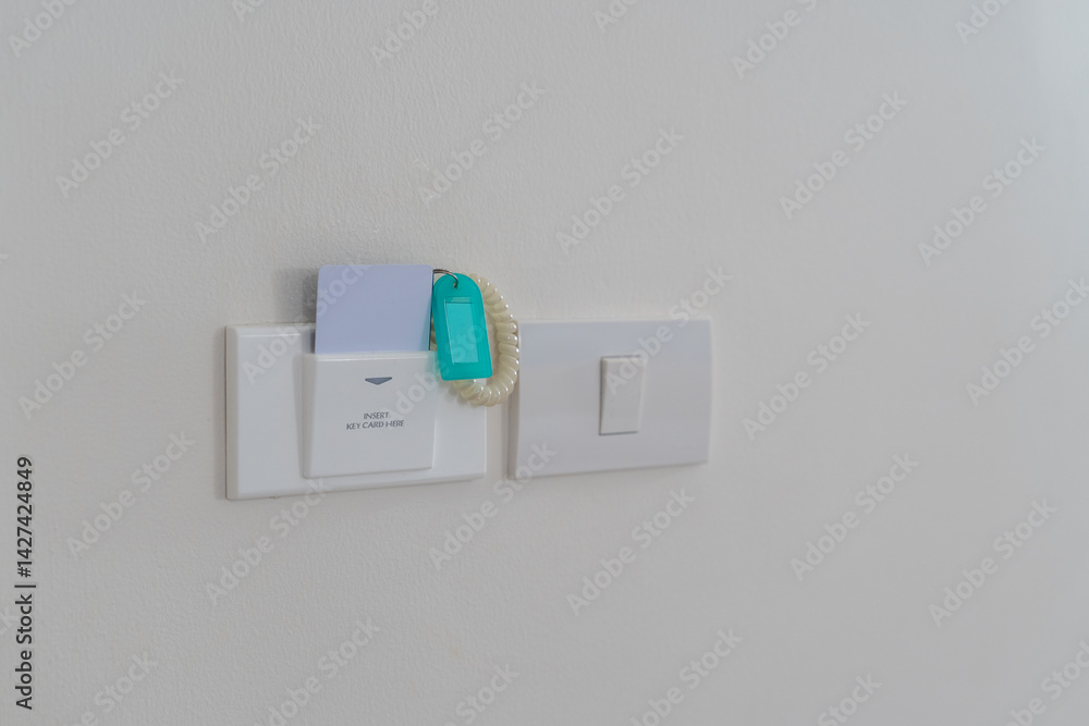 Electrical system in hotel rooms that uses proximity card to open and ...
