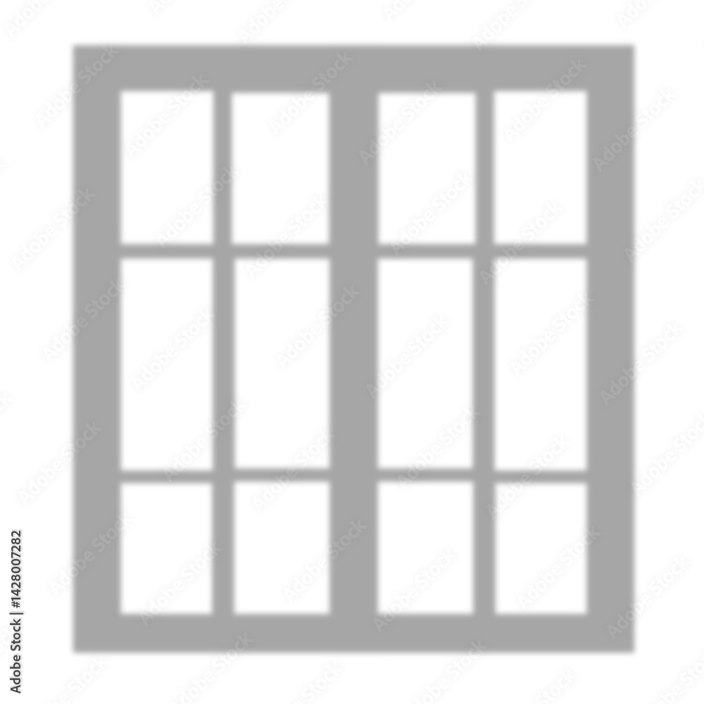 Realistic window shadow effect on a transparent background, perfect for ...