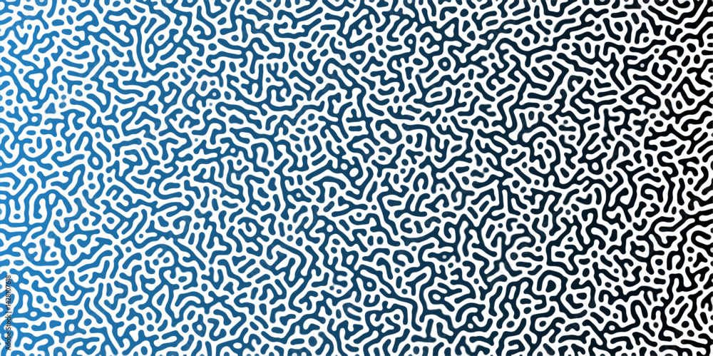 Abstract Reaction-diffusion Turing pattern natural texture blue ...