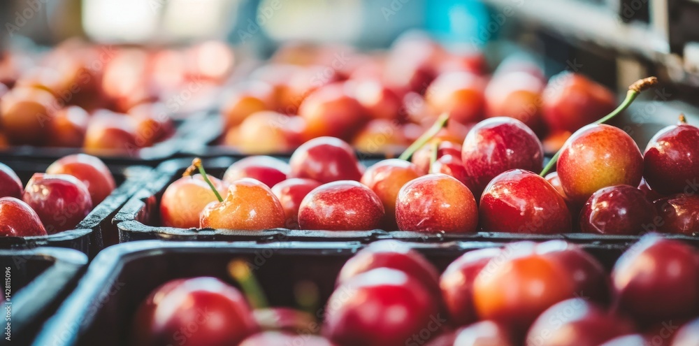 The cutting-edge fruit washing and sorting line highlights the latest ...