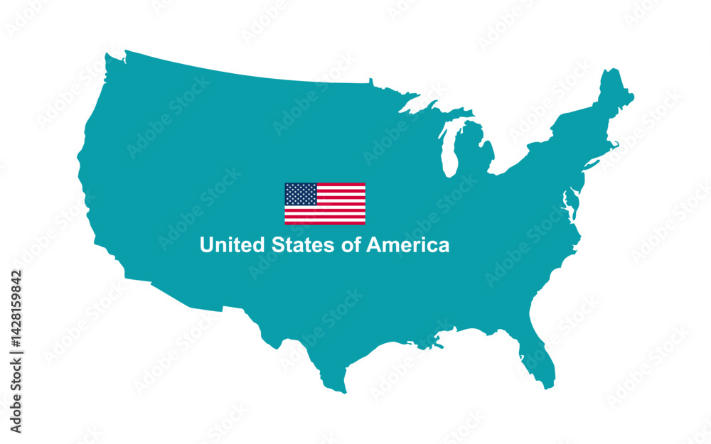united states map with transparent background Stock Vector | Adobe Stock