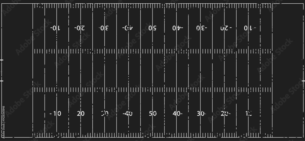 American football field, chalk drawing scheme, football nfl, offense ...