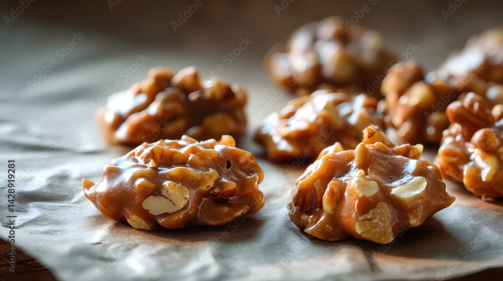 Delicious homemade caramel nut clusters, perfect for a sweet treat ...