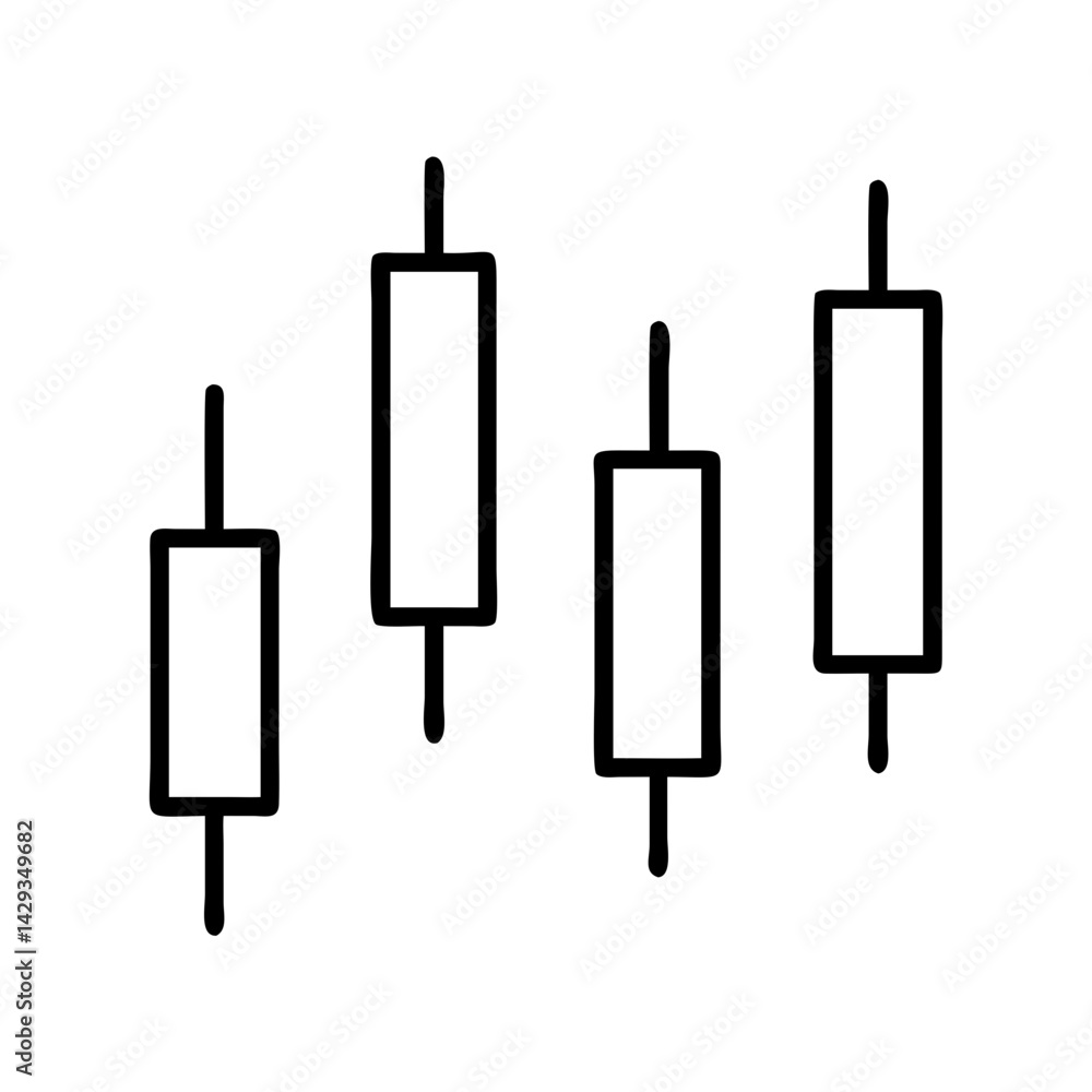 Candlestick chart pattern analysis for stock market trading and ...