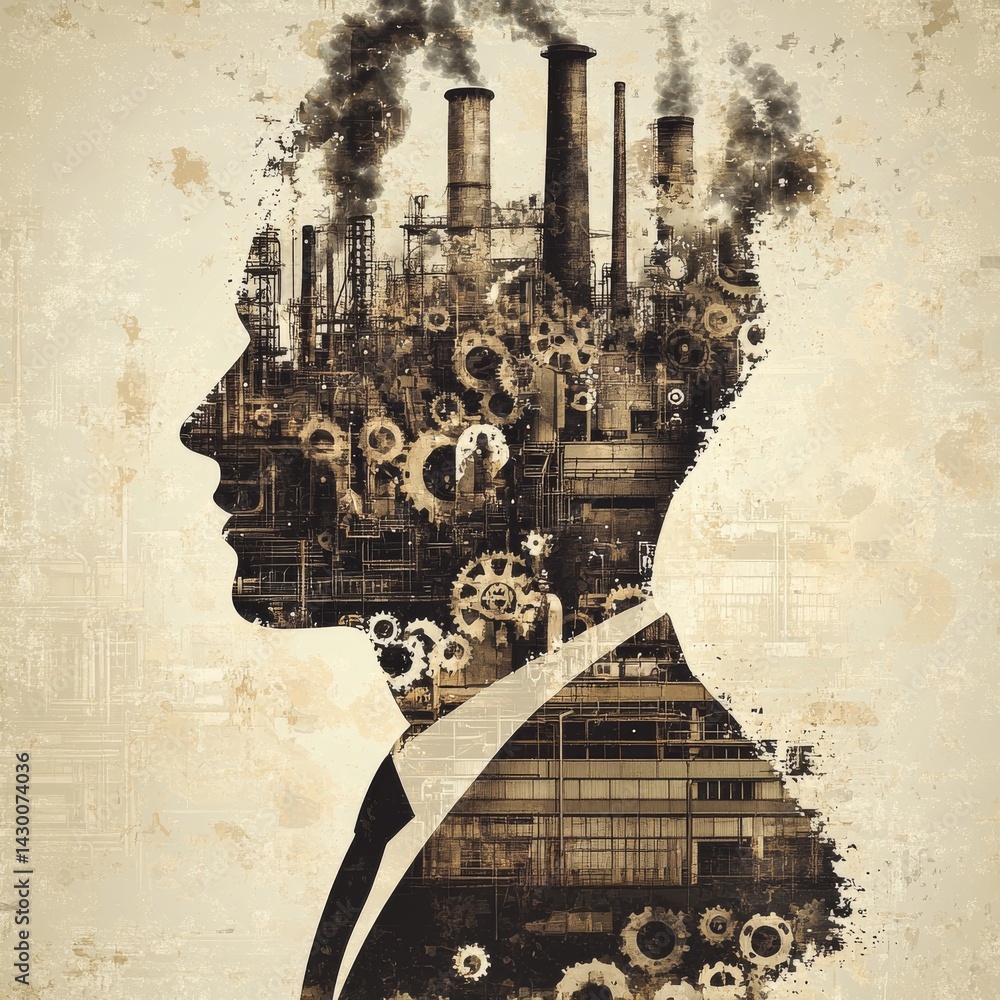 Stock-Illustration „The image is a conceptual one, striking in its ...
