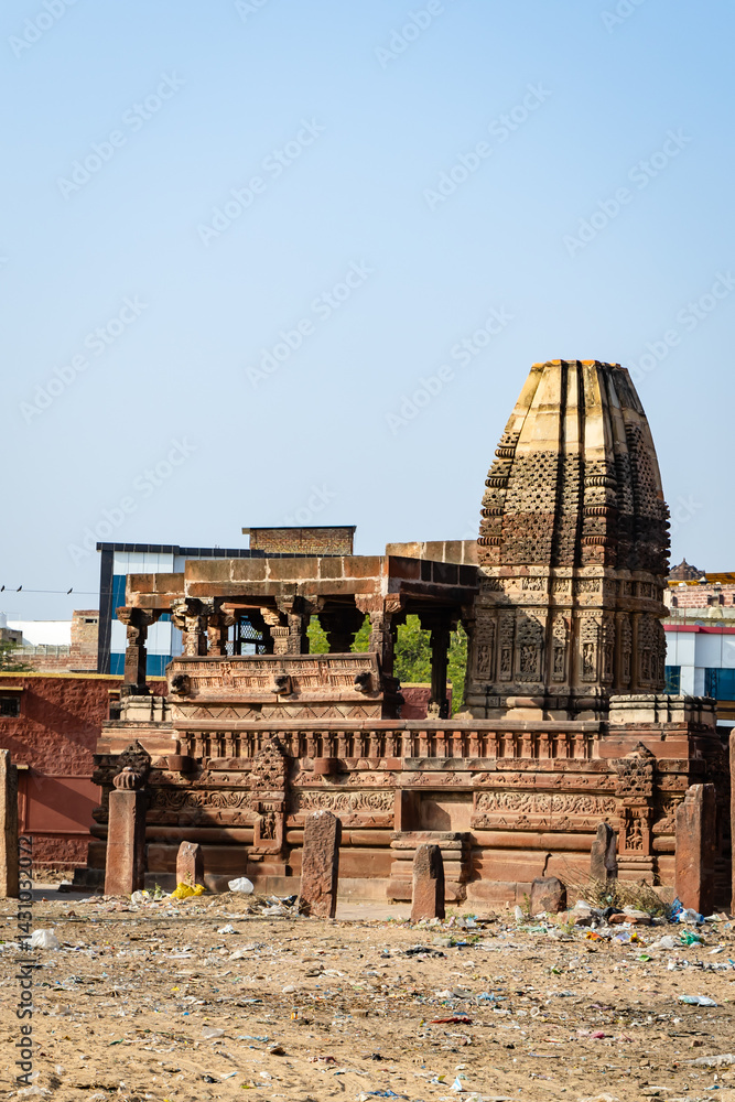 ancient hindu temple ruins architecture at day from flat angle Stock ...