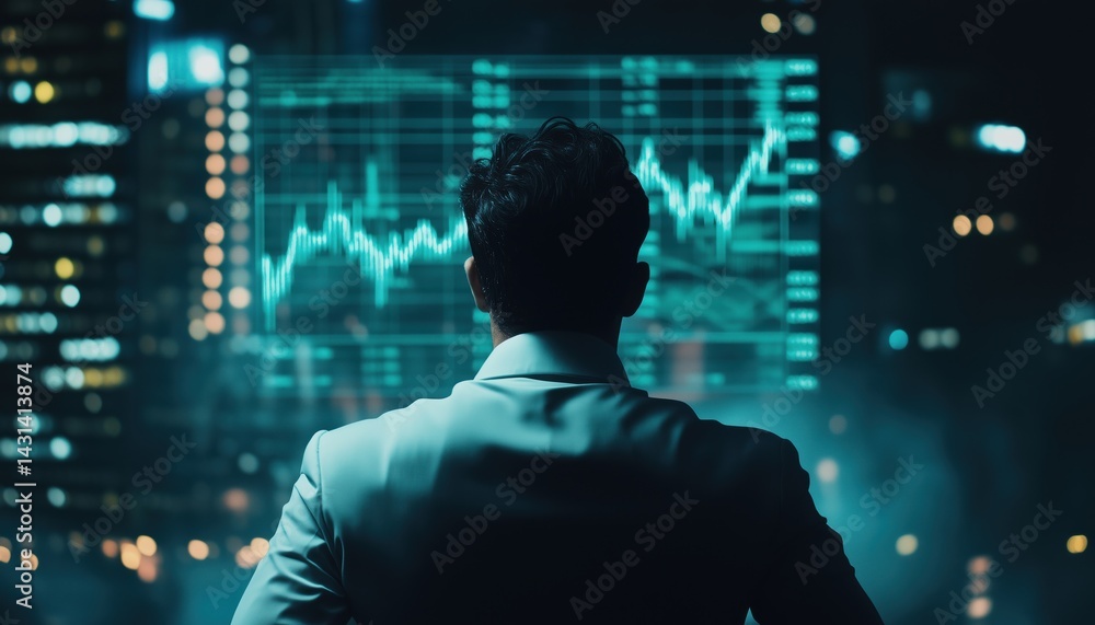 Analyzing Finance Graphs And Market Charts For Business Investments ...