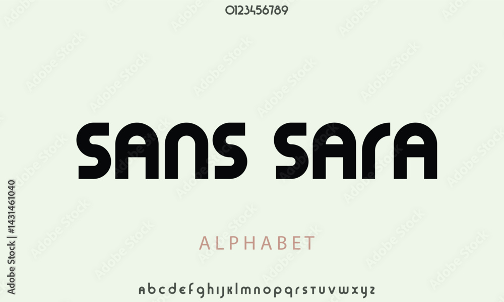Luxury Sans Sara alphabet letters font for logo Stock Vector | Adobe Stock
